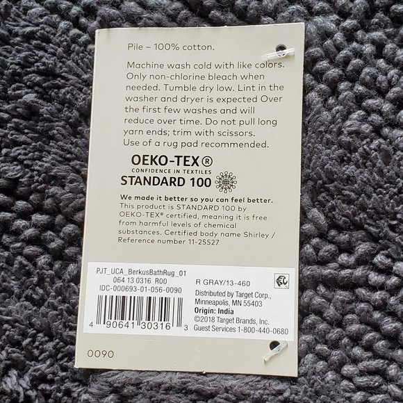 Project 62 | Bath | New 24 In X24 In Grey Textured Bath Rugs | Poshmark